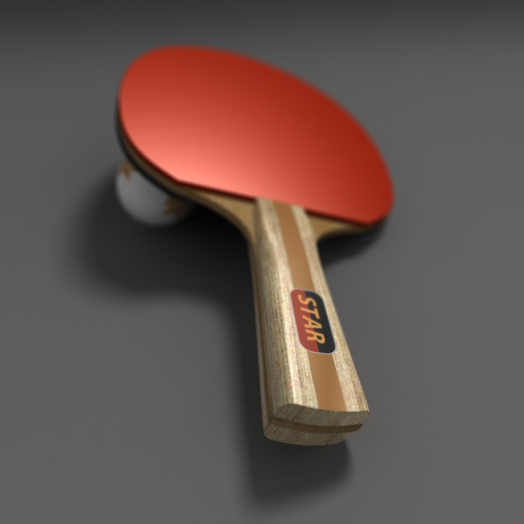 3d Table Tennis Racket Ball
