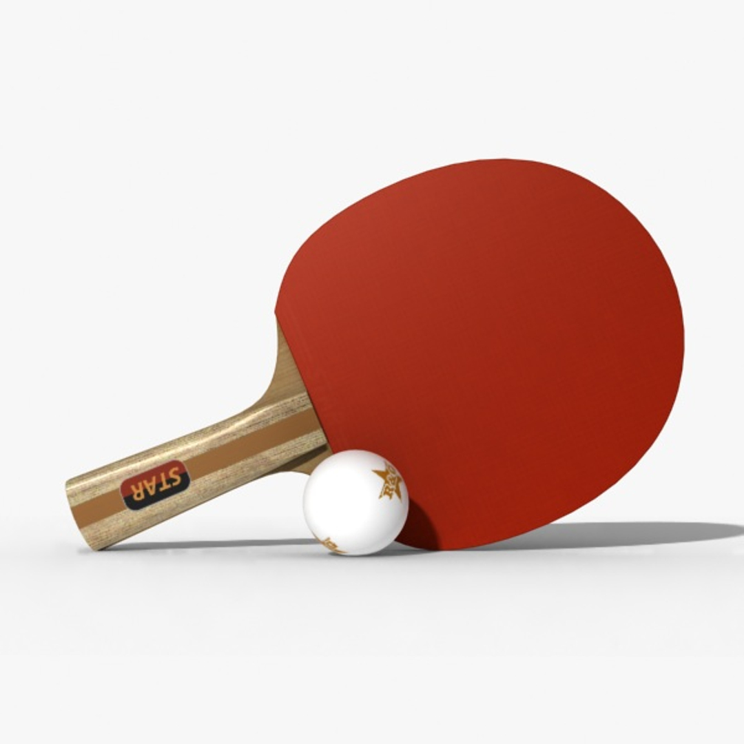 3d Table Tennis Racket Ball