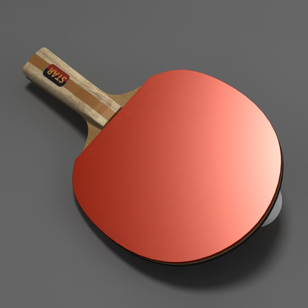 3d Table Tennis Racket Ball