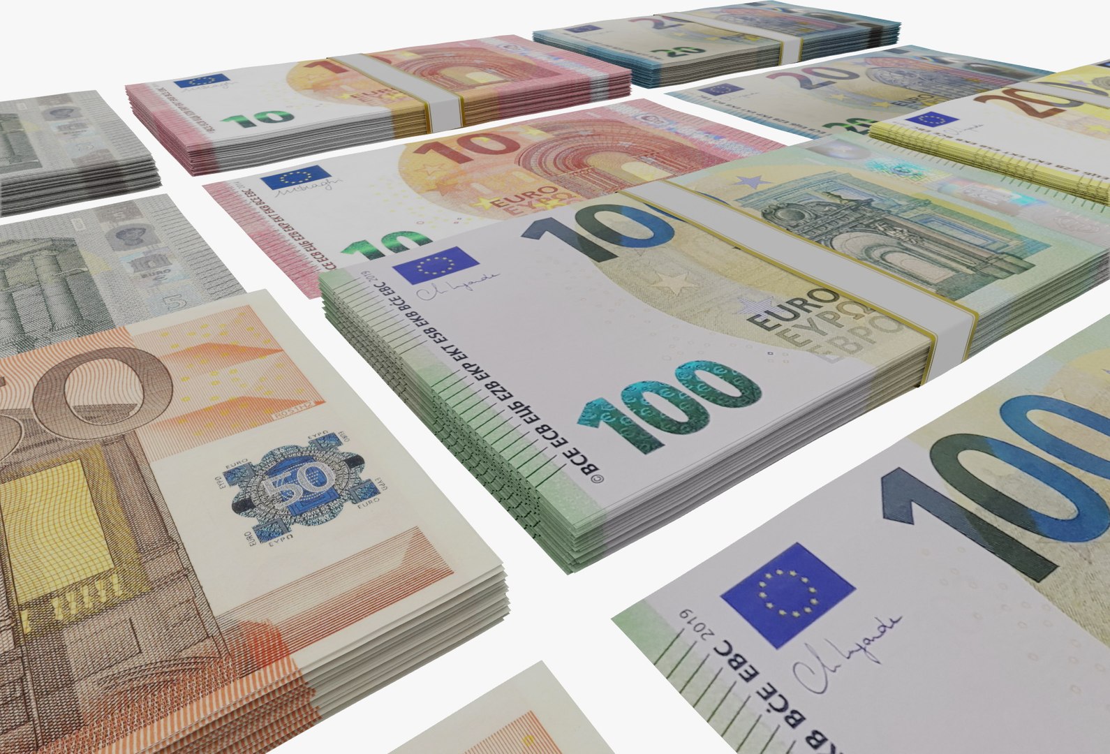 Banknotes Euro 3D - TurboSquid 1917822