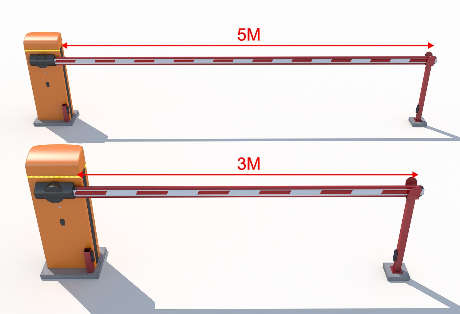 Automatic Road Barrier 3d Max