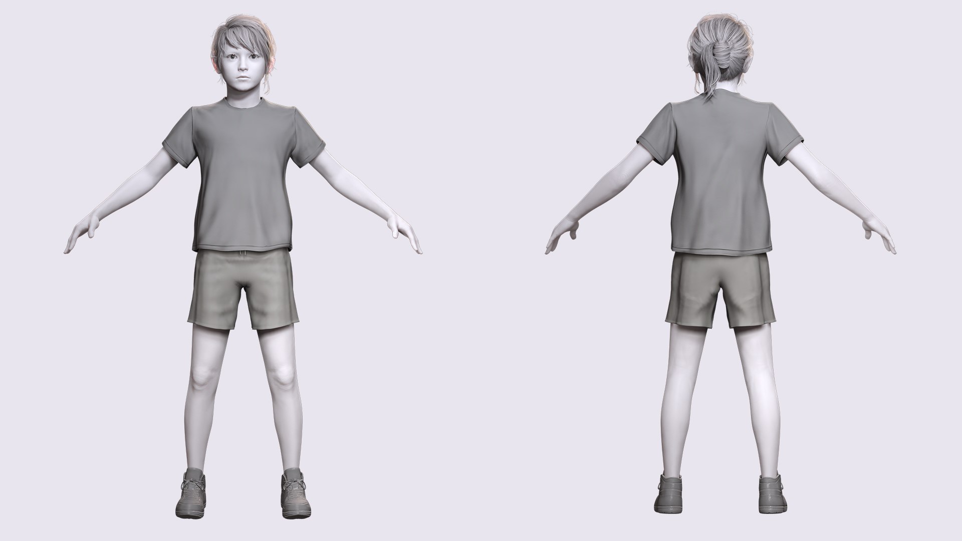Free 3D Free Rigged 3D Girl Character Game Animation Ready Model ...