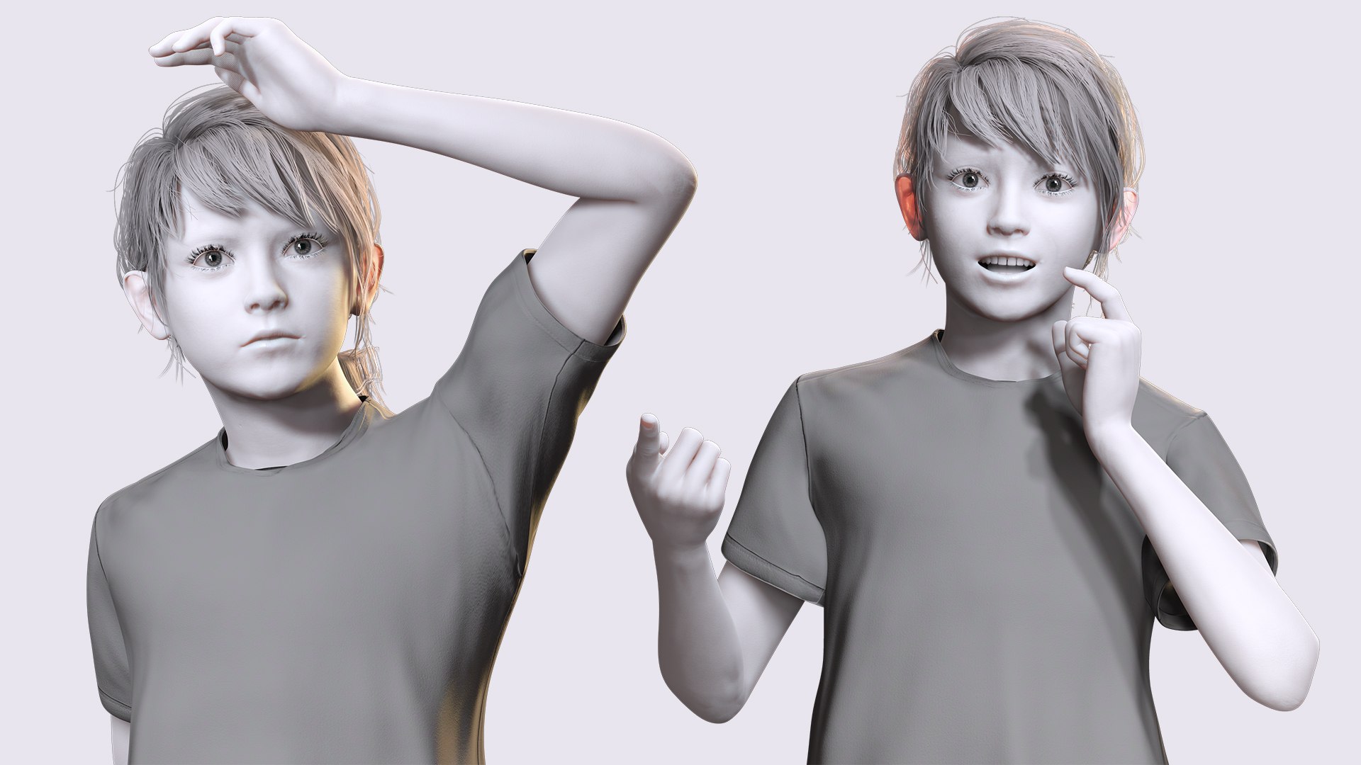 Free 3D Free Rigged 3D Girl Character Game Animation Ready Model ...