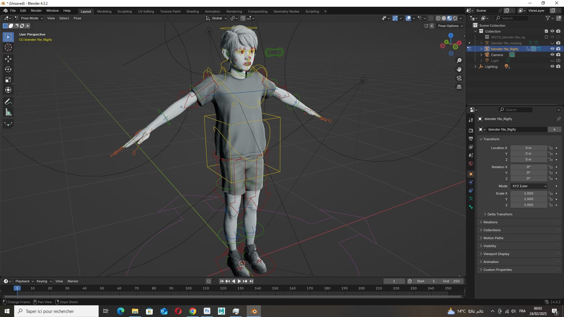 Free 3D Free Rigged 3D Girl Character Game Animation Ready Model ...