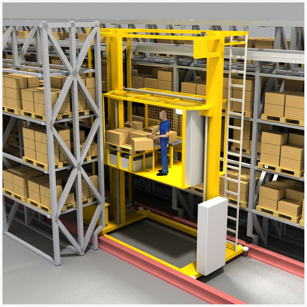 3D Model Warehouse Elevator - TurboSquid 1535624