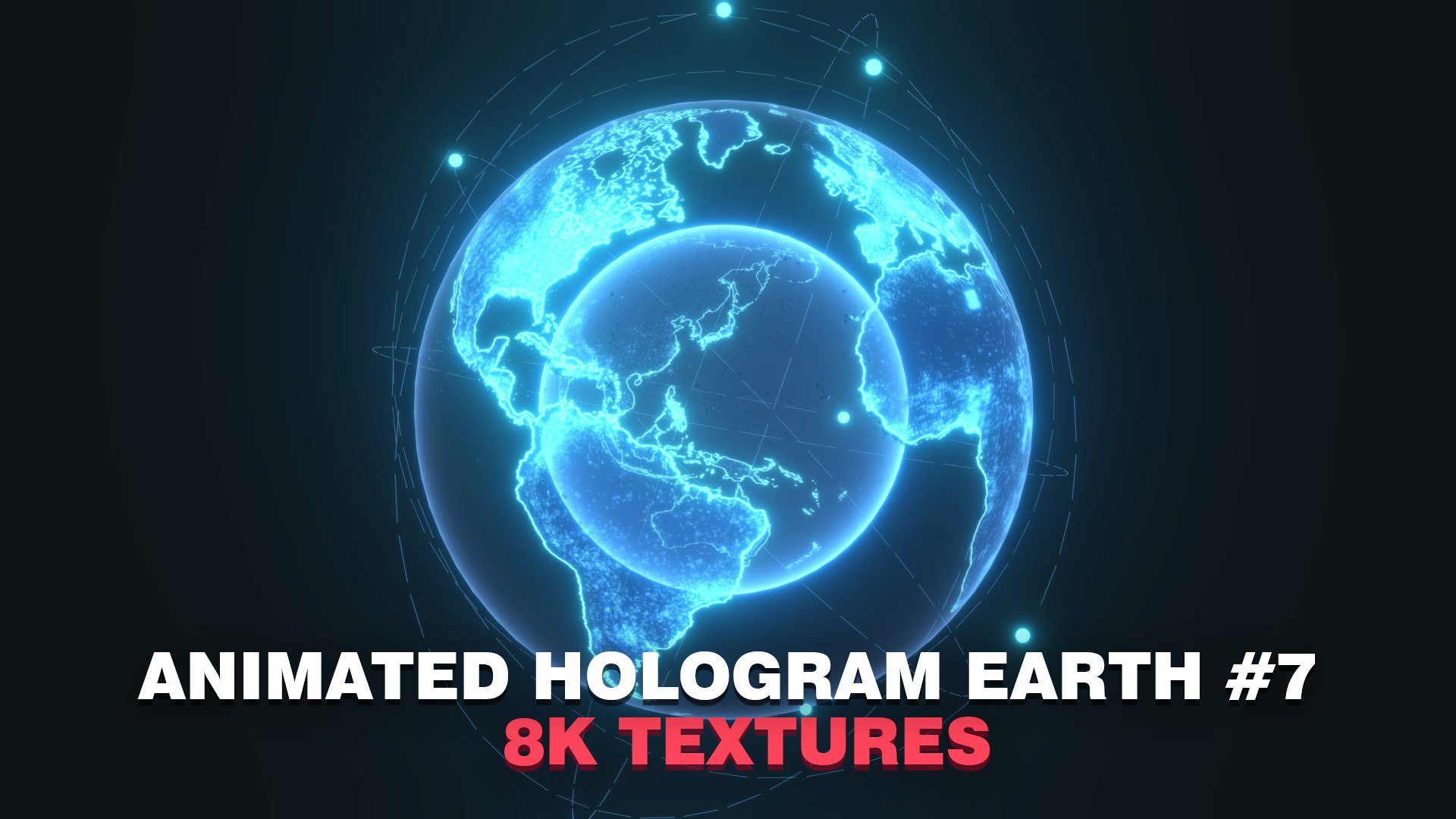 3D Animated Hologram Planet Earth No 7 Sci-Fi 3D Model 8k Textures ...