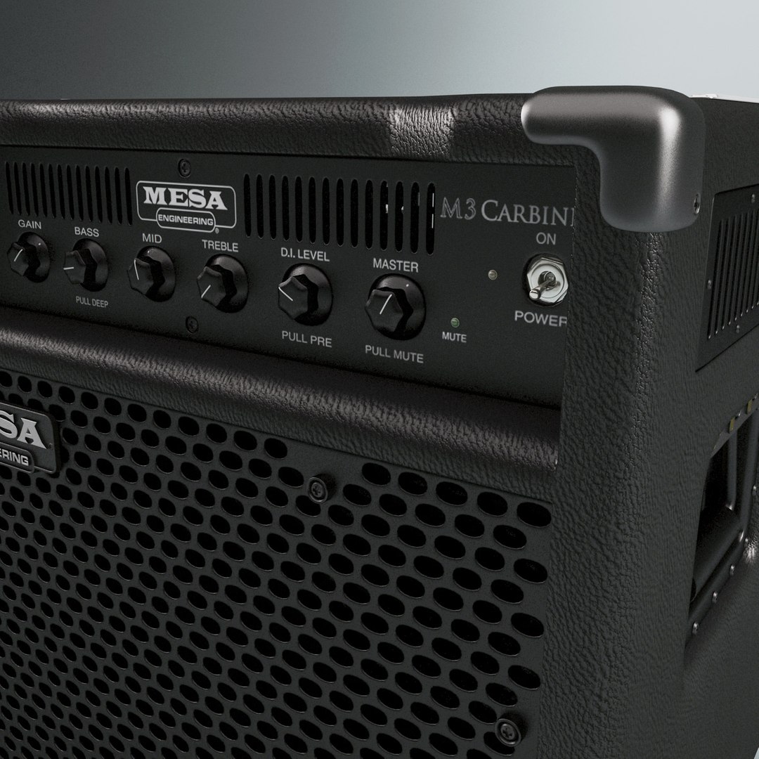 3d Model Bass Combo Amps Mesa