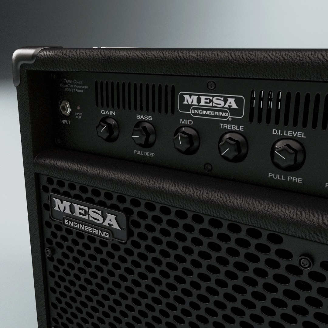 3d Model Bass Combo Amps Mesa