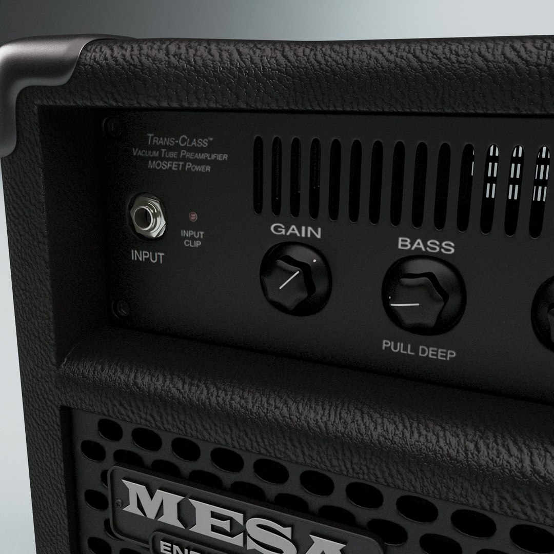 3d Model Bass Combo Amps Mesa