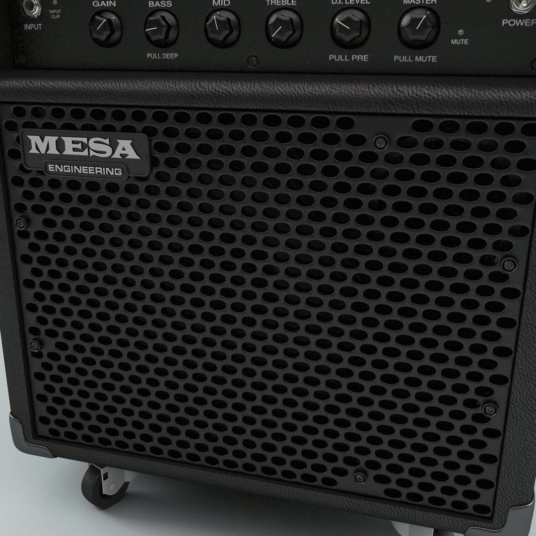 3d Model Bass Combo Amps Mesa