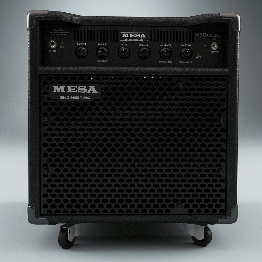 3d Model Bass Combo Amps Mesa
