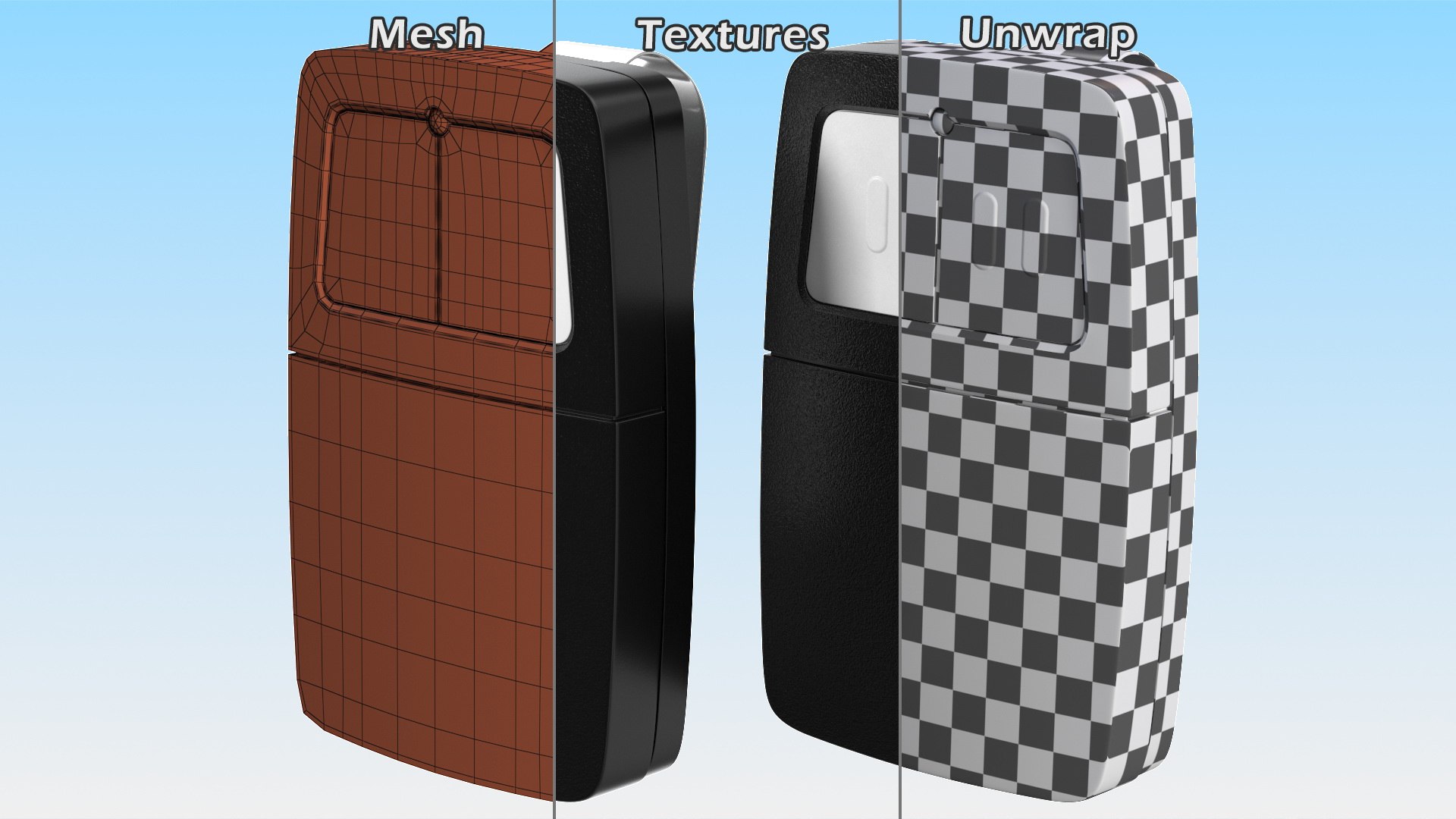 Garage Door Opener Remote 3D Model - TurboSquid 1835872