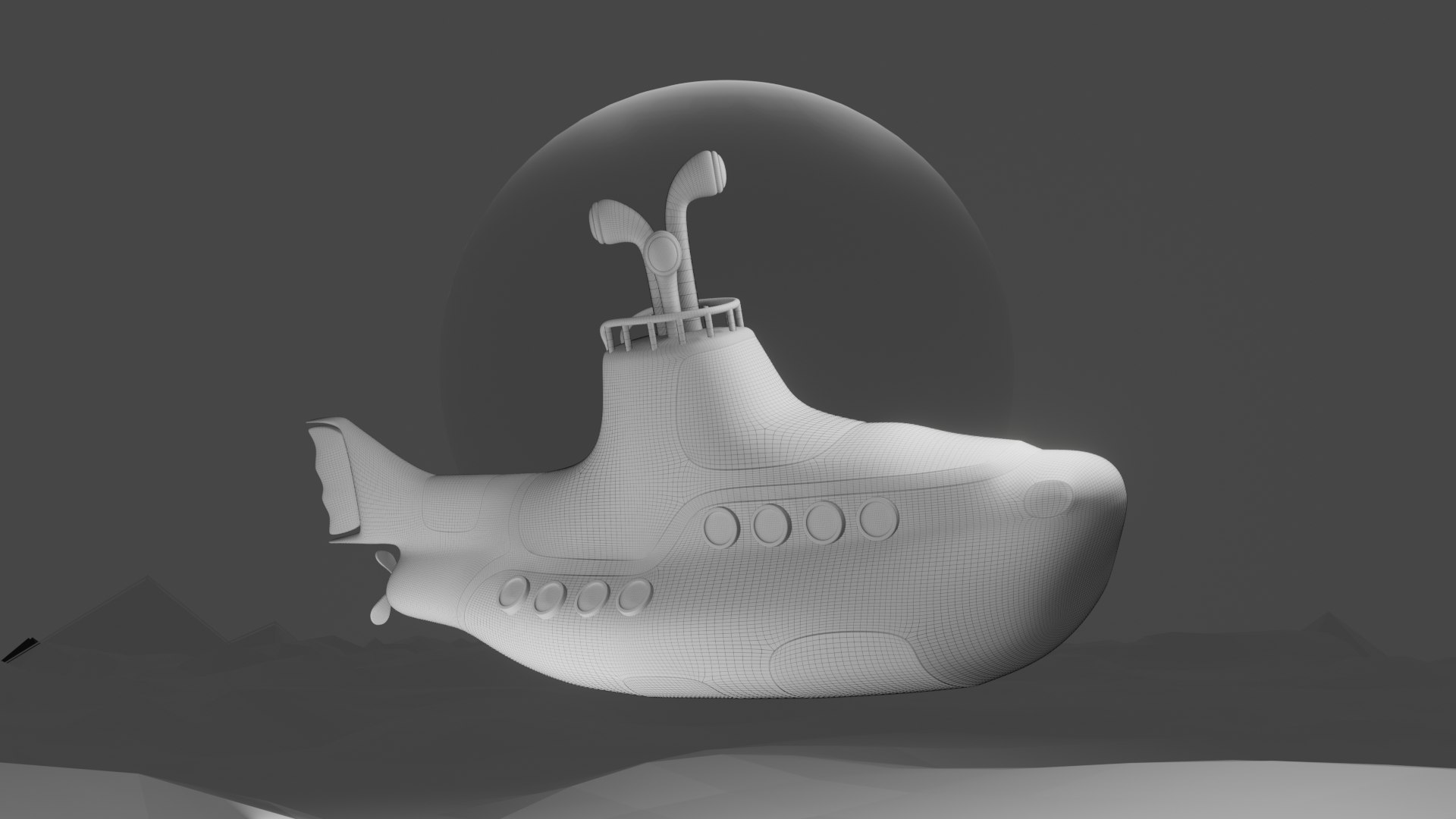 Yellow Submarine 3D Model - Full Quad Ready for Production and Video ...