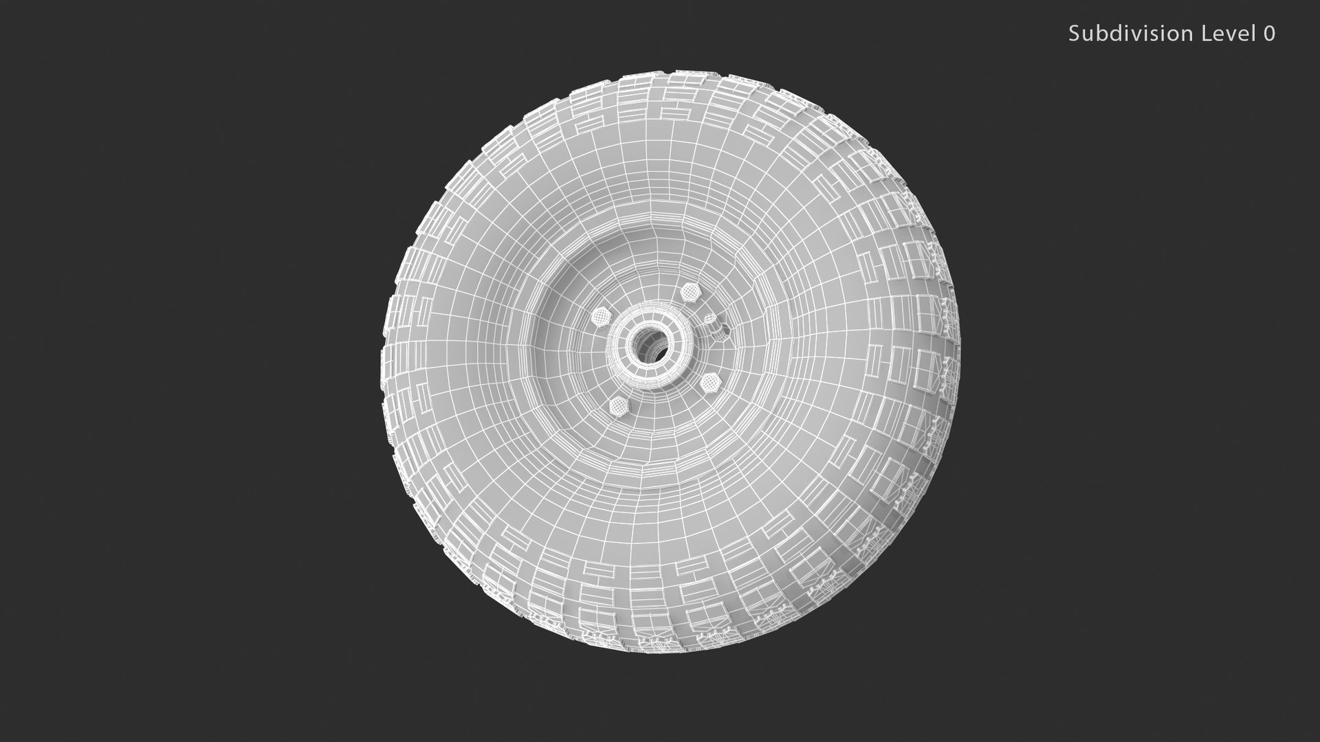 3D model Pneumatic Cart Wheel 3D Model - TurboSquid 1960103