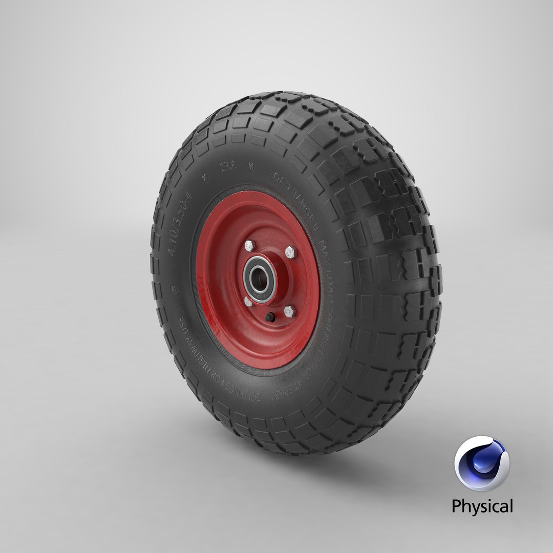 3D model Pneumatic Cart Wheel 3D Model - TurboSquid 1960103
