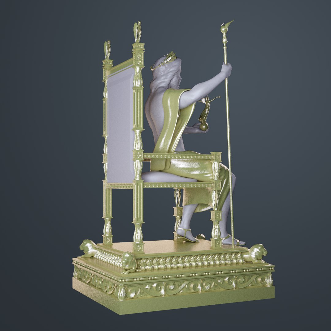 Ancient Statue Zeus 3d Model