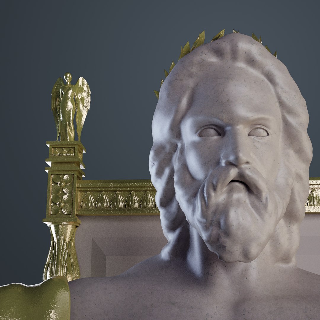 Ancient Statue Zeus 3d Model