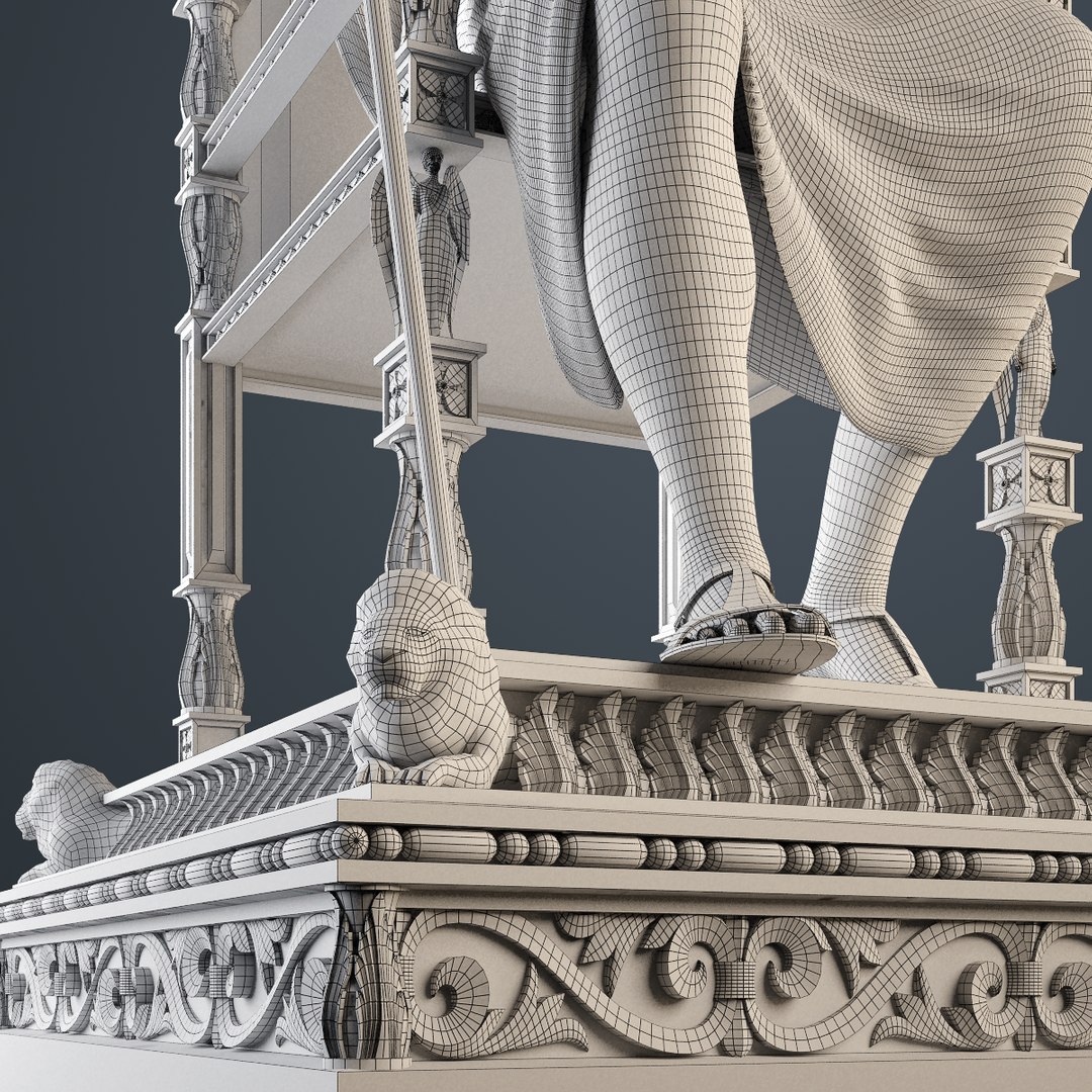 Ancient Statue Zeus 3d Model