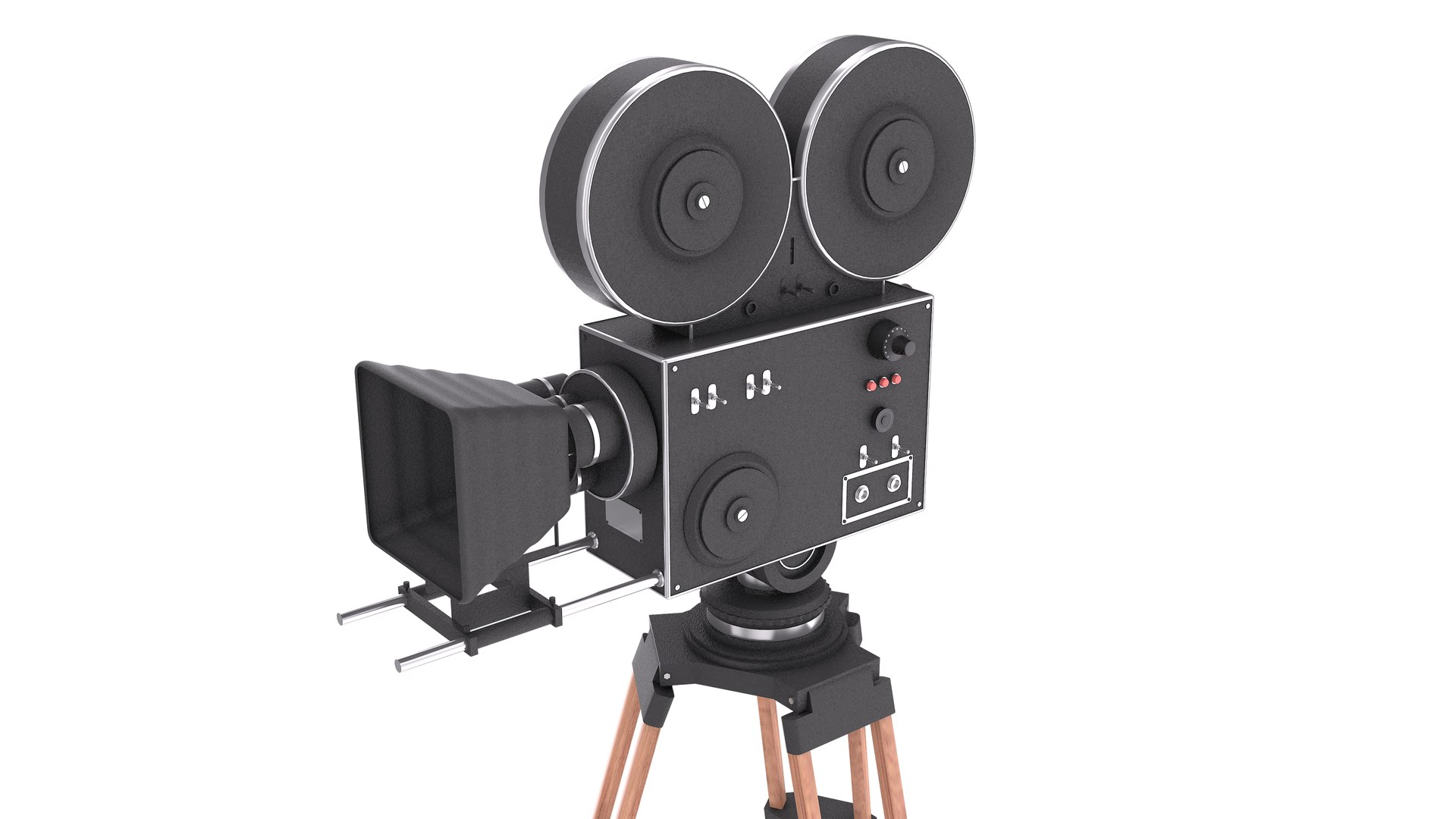 Vintage Movie Projector And Camera 3D - TurboSquid 2206424