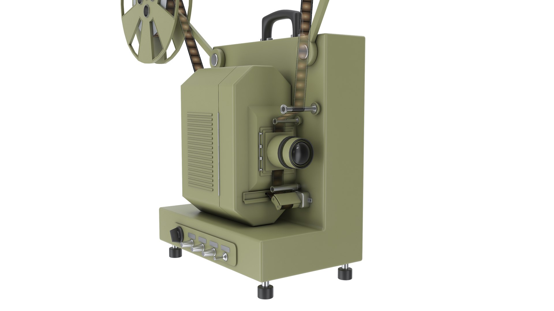 Vintage Movie Projector And Camera 3D - TurboSquid 2206424