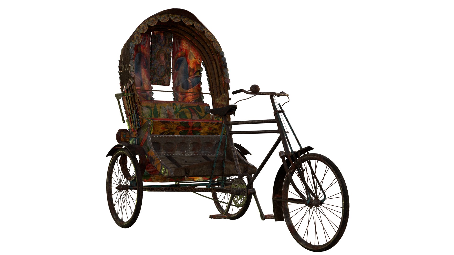 3D Rickshaw - TurboSquid 1802408