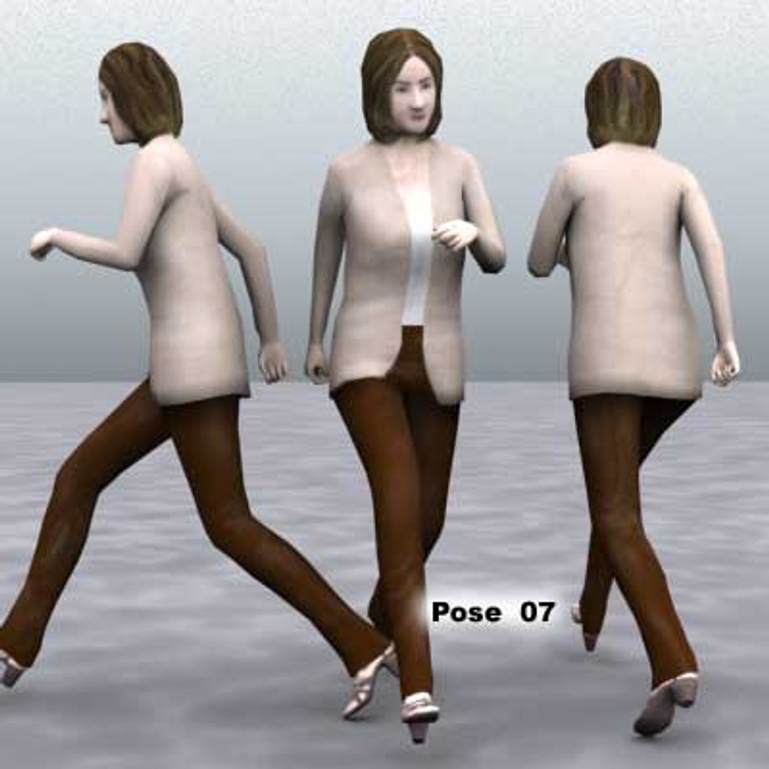 Human Female Girl 3d Model