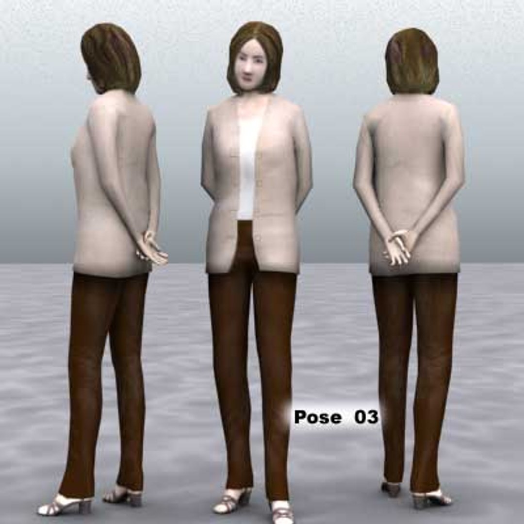 Human Female Girl 3d Model
