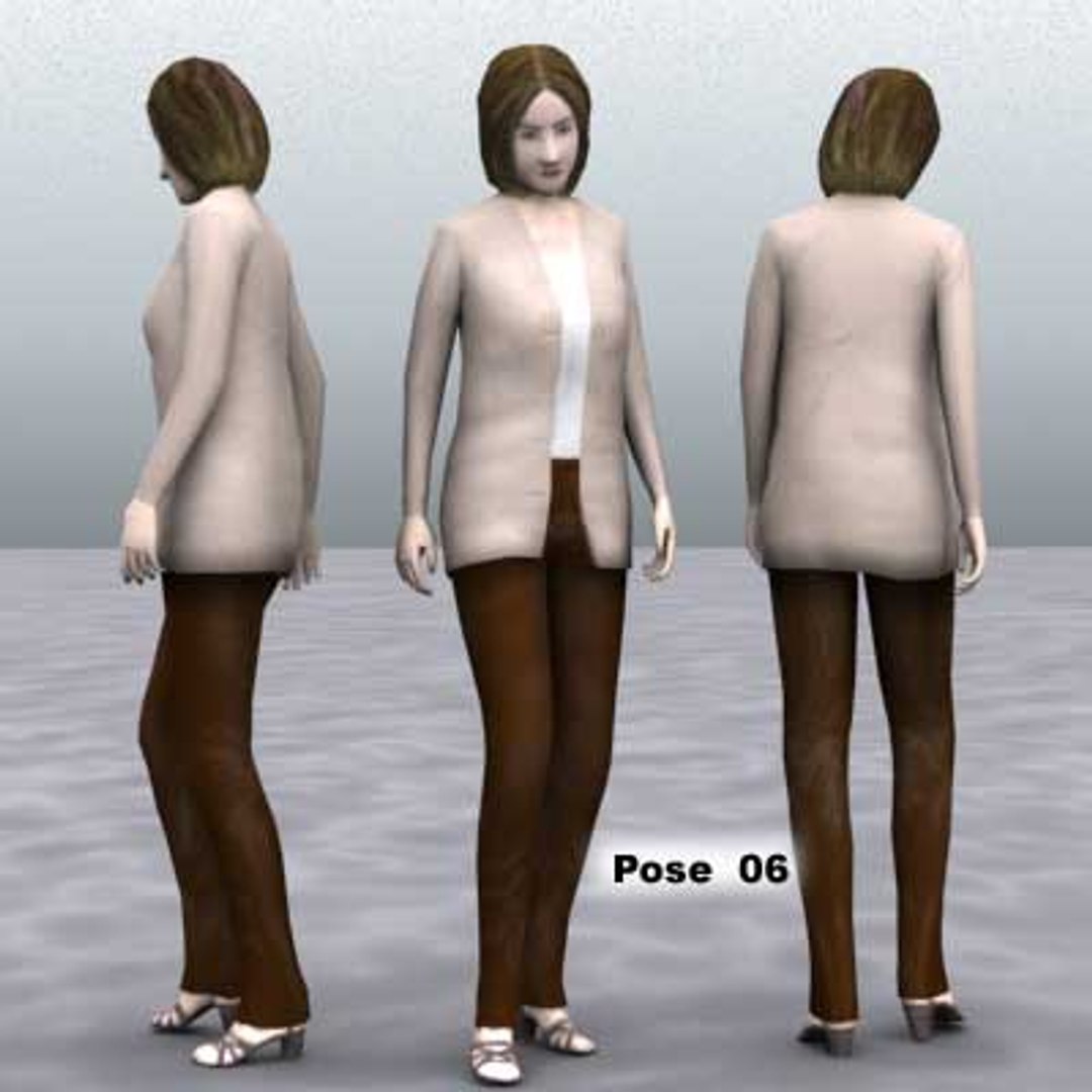 Human Female Girl 3d Model