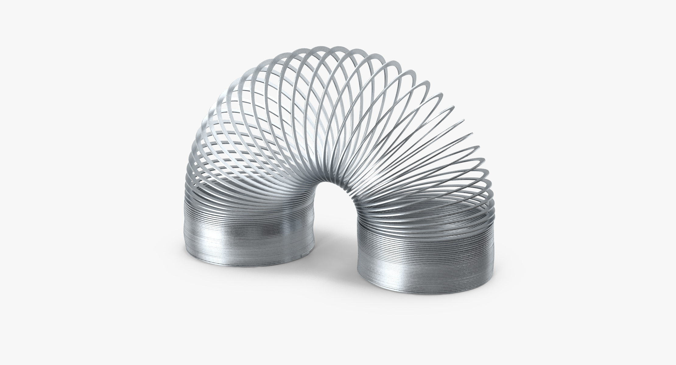 metal slinky 3d model