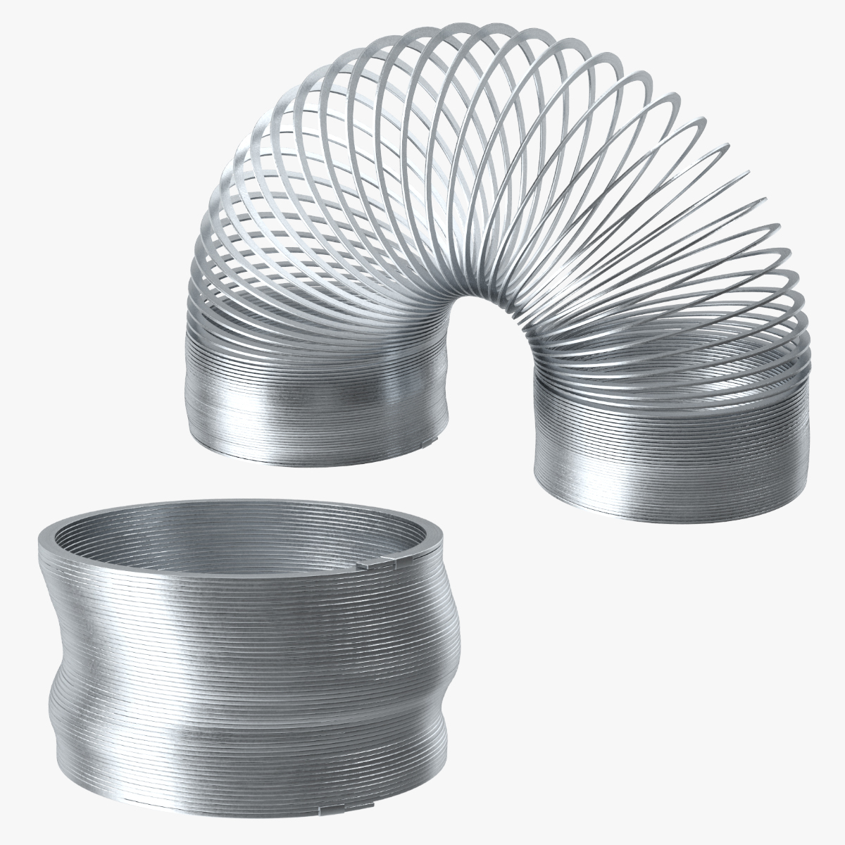 metal slinky 3d model