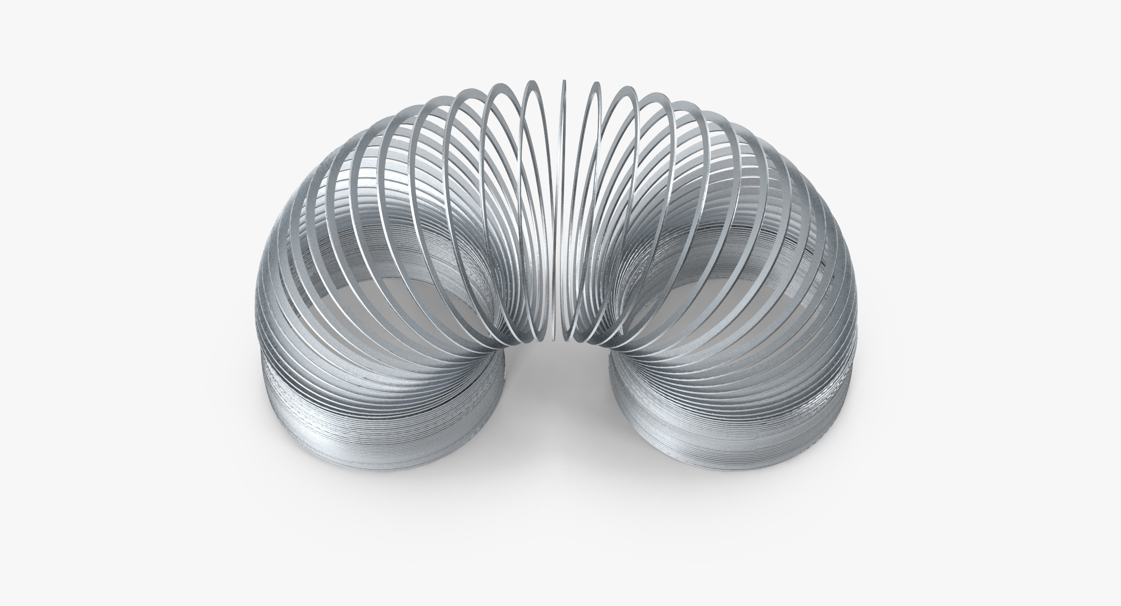 metal slinky 3d model