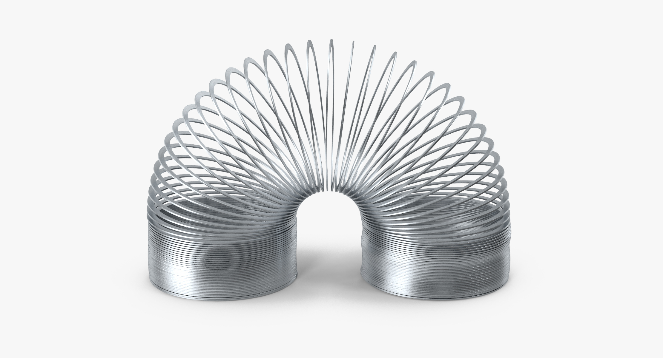 metal slinky 3d model