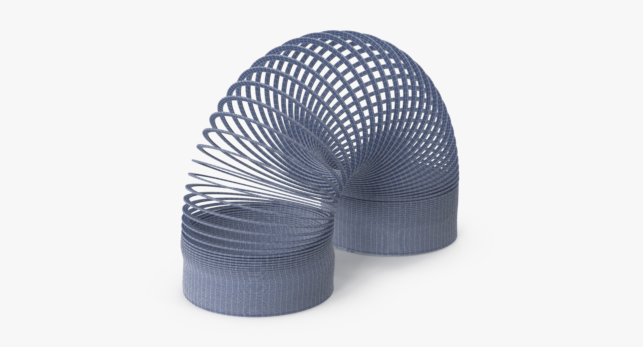 metal slinky 3d model