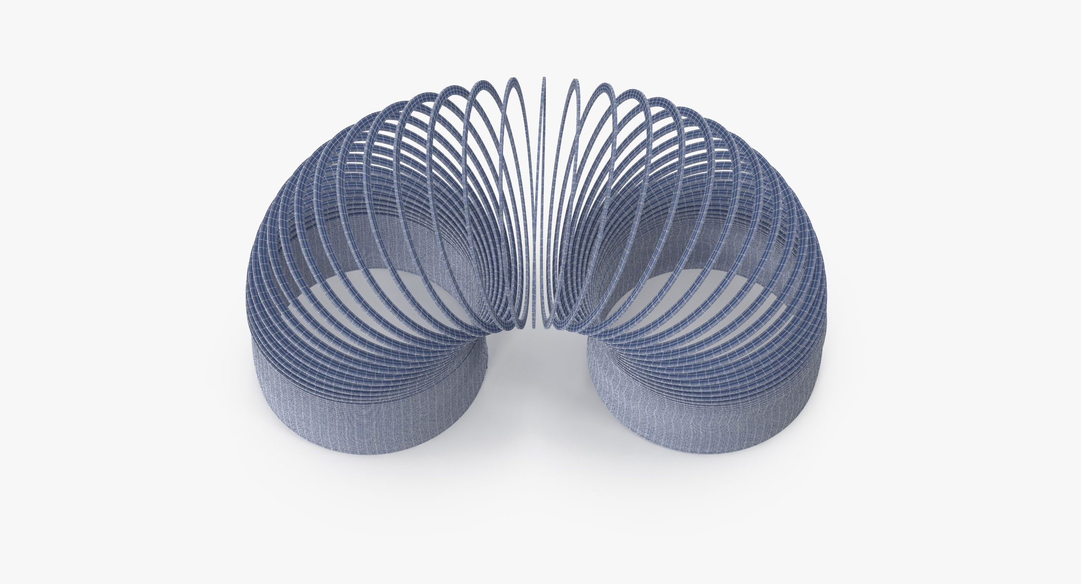 metal slinky 3d model