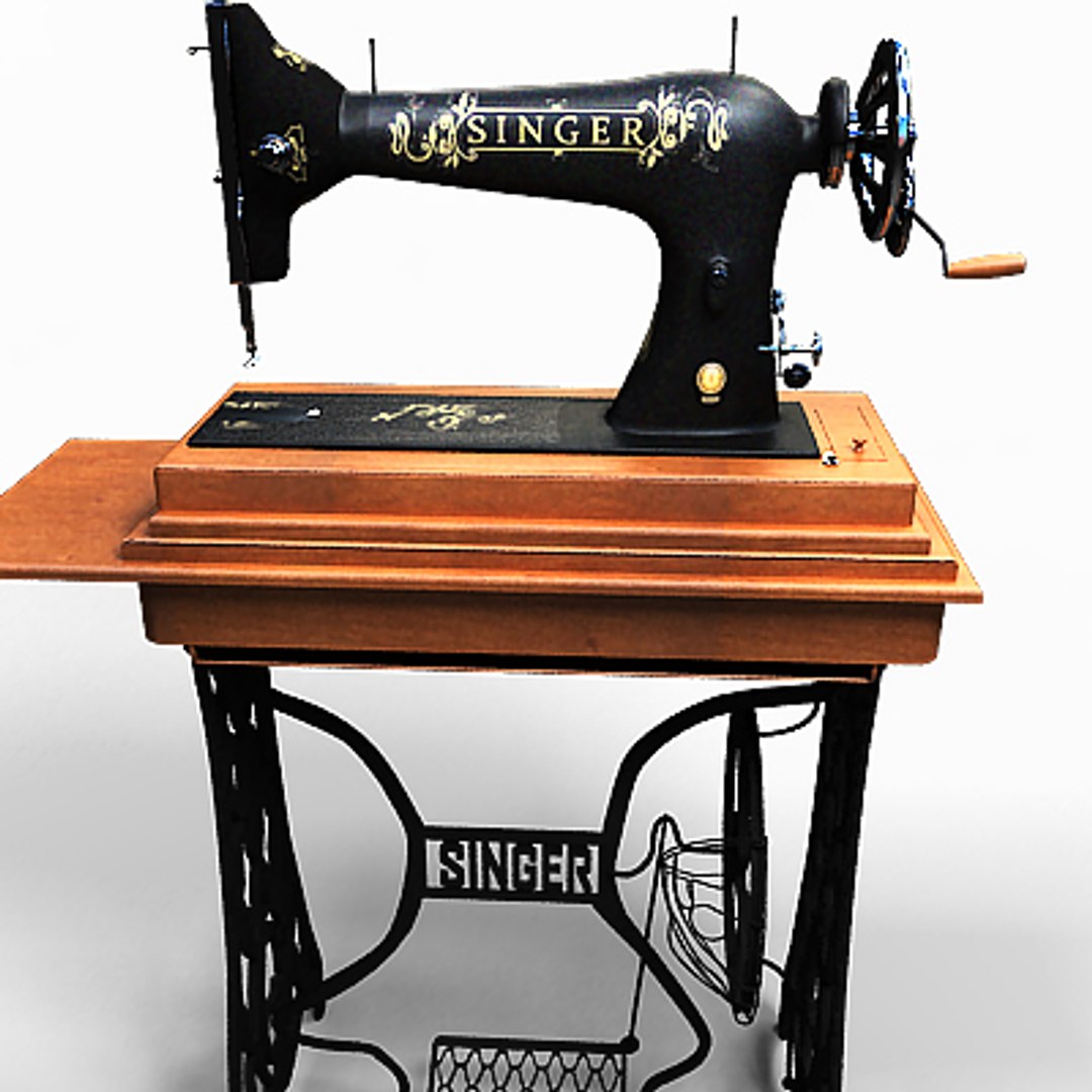 3d model foot singer sewing machine