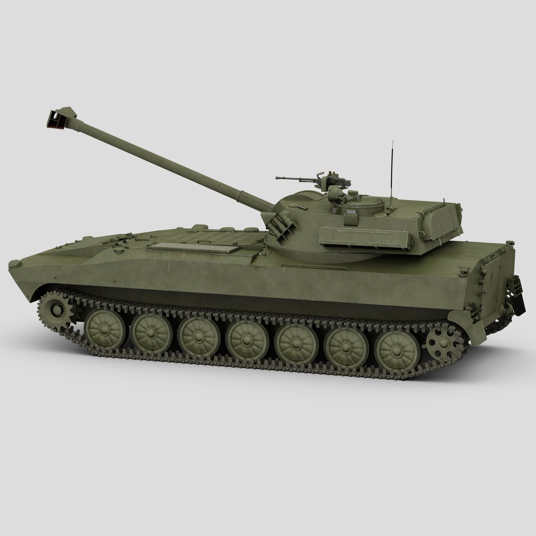 2s34 hosta artillery model - TurboSquid 1201169