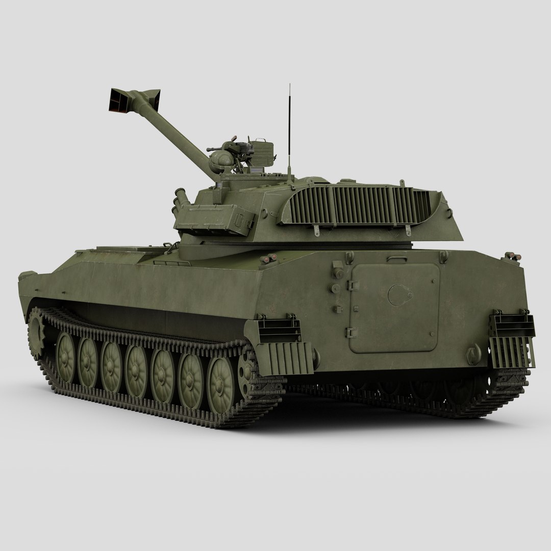 2s34 hosta artillery model - TurboSquid 1201169