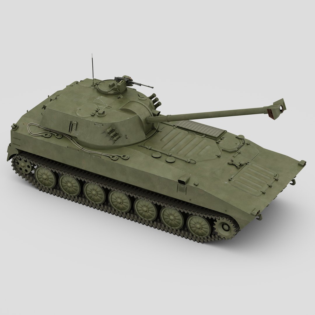 2s34 hosta artillery model - TurboSquid 1201169