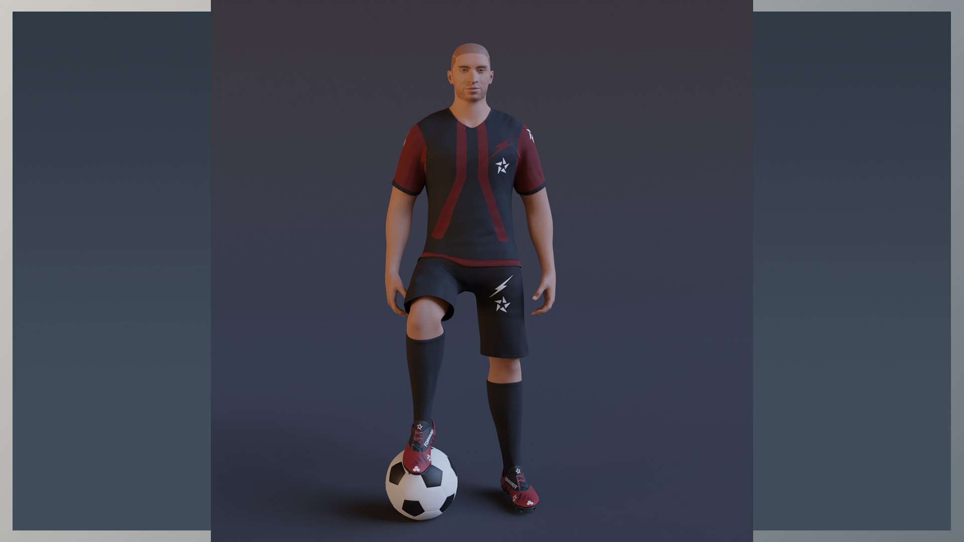 3D Football Player Game Ready - TurboSquid 2208279