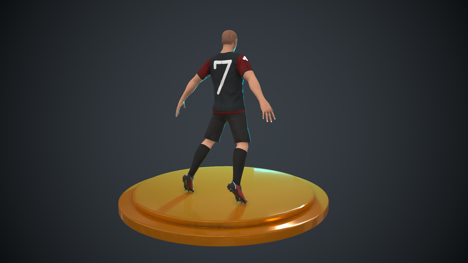 3D Football Player Game Ready - TurboSquid 2208279