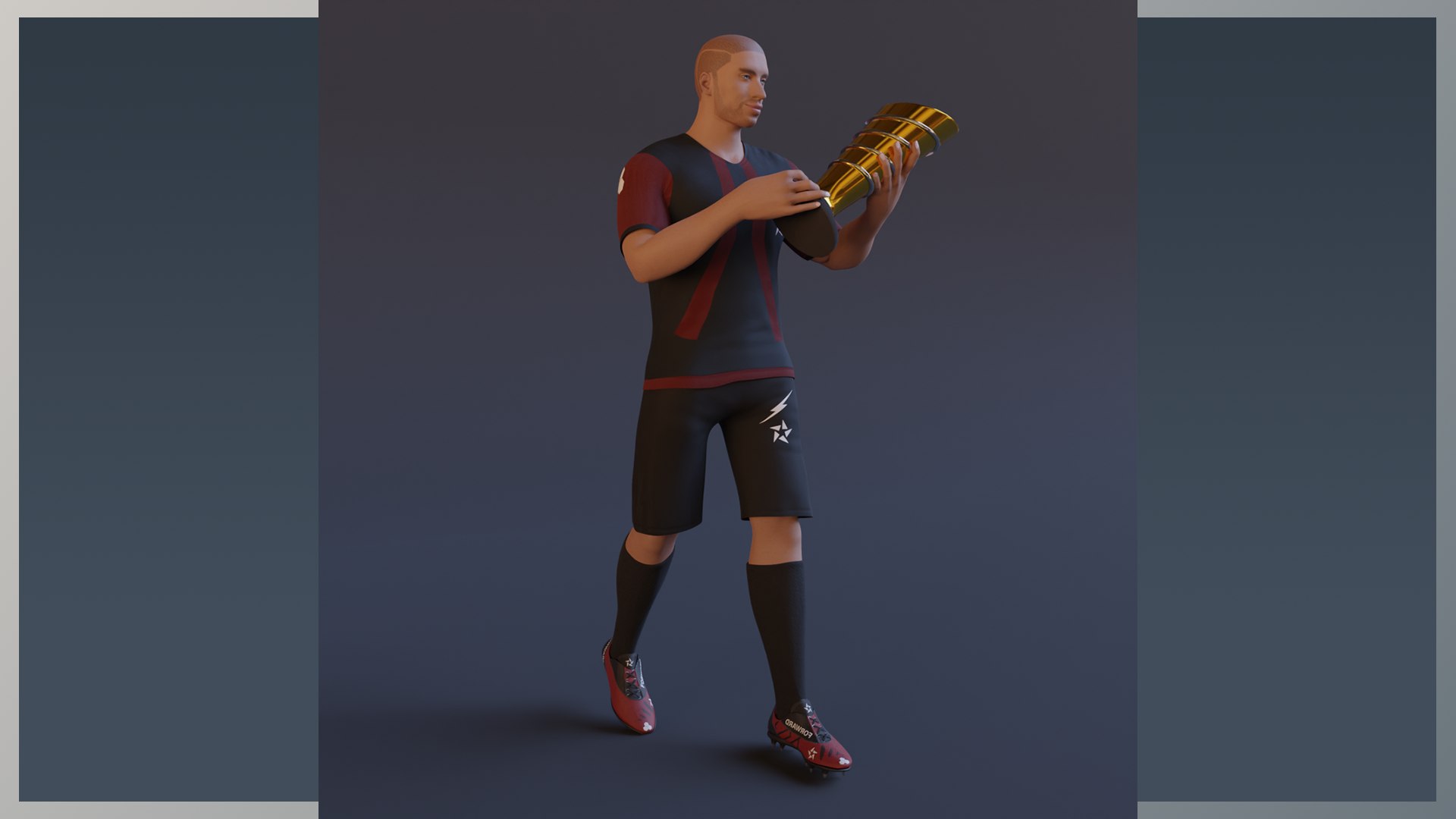 3D Football Player Game Ready - TurboSquid 2208279