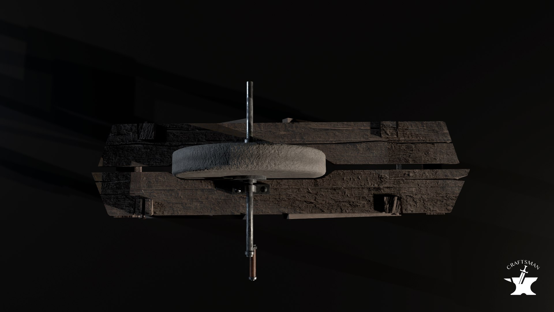 3D Medieval Grinder - TurboSquid 2040627