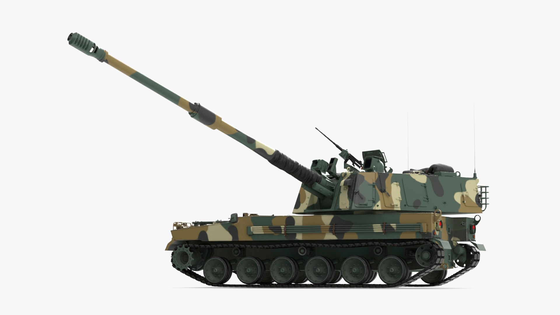 3D K9 Thunder South Korean Howitzer Rigged Model - TurboSquid 2243134