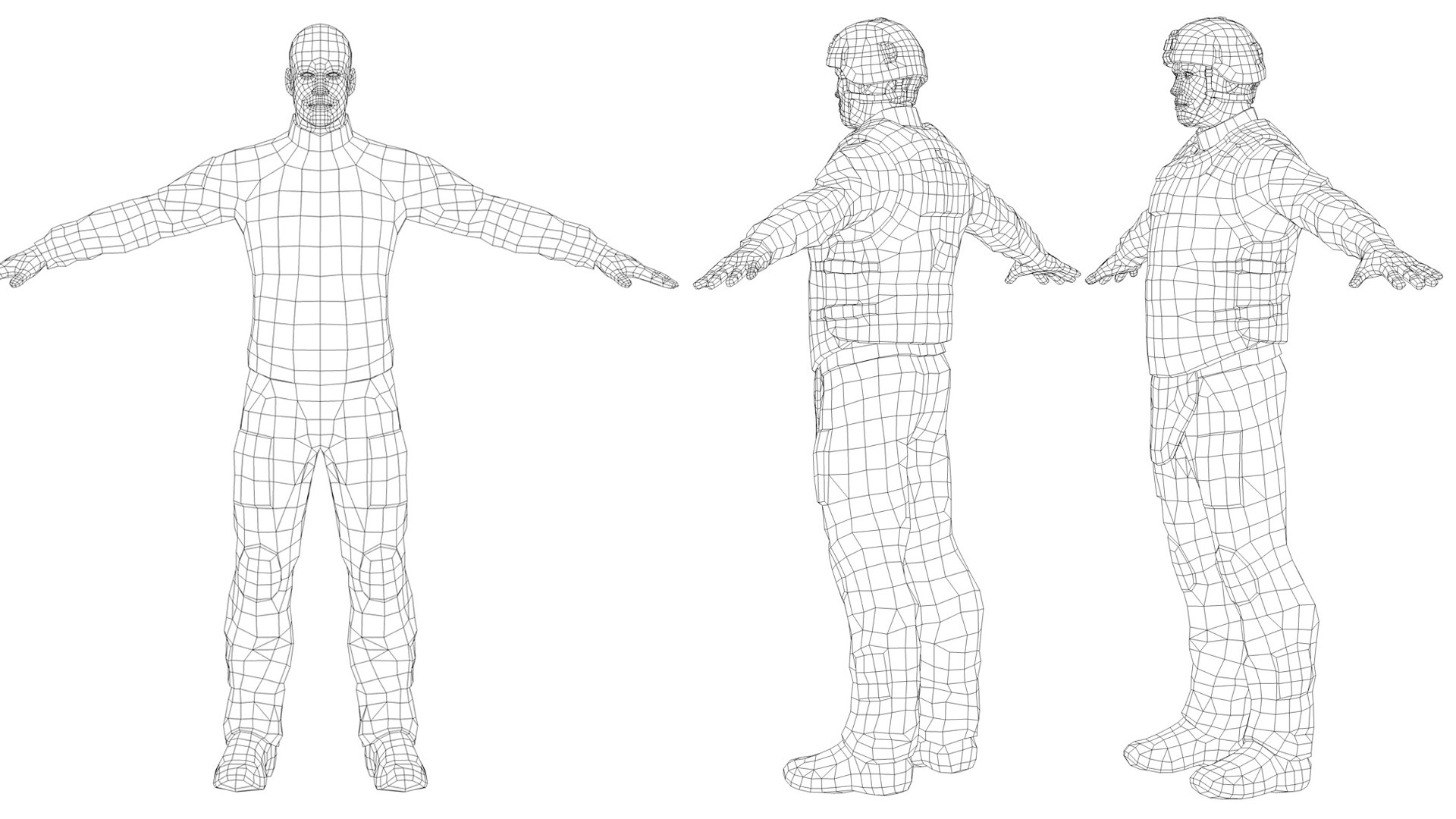 Military Male Soldier Usmc Model - TurboSquid 1516983