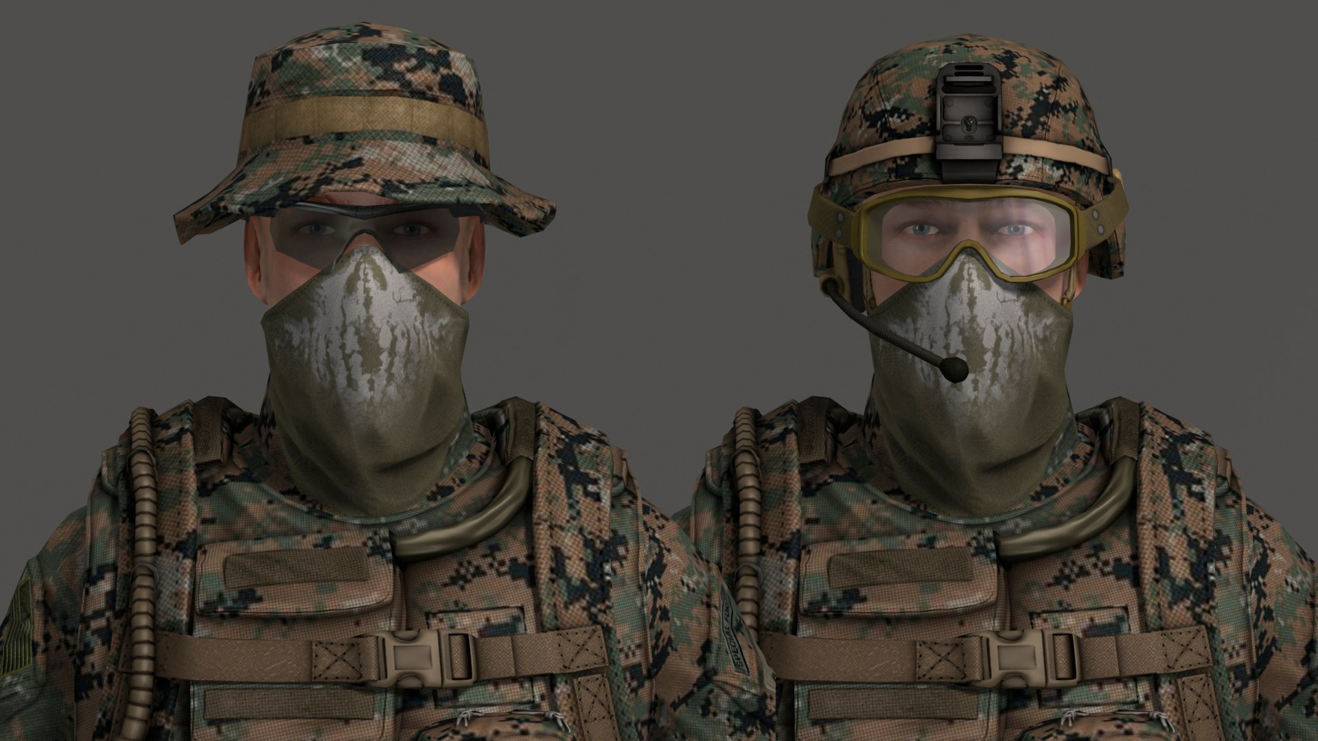 Military Male Soldier Usmc Model - TurboSquid 1516983