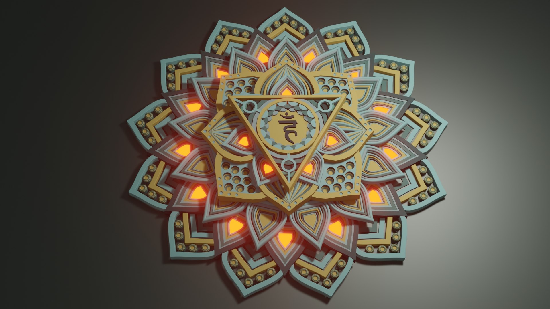 3D Mandala 3D model model - TurboSquid 1910133
