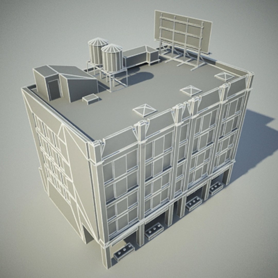 studios building pack 3d model