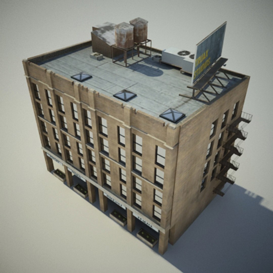 studios building pack 3d model
