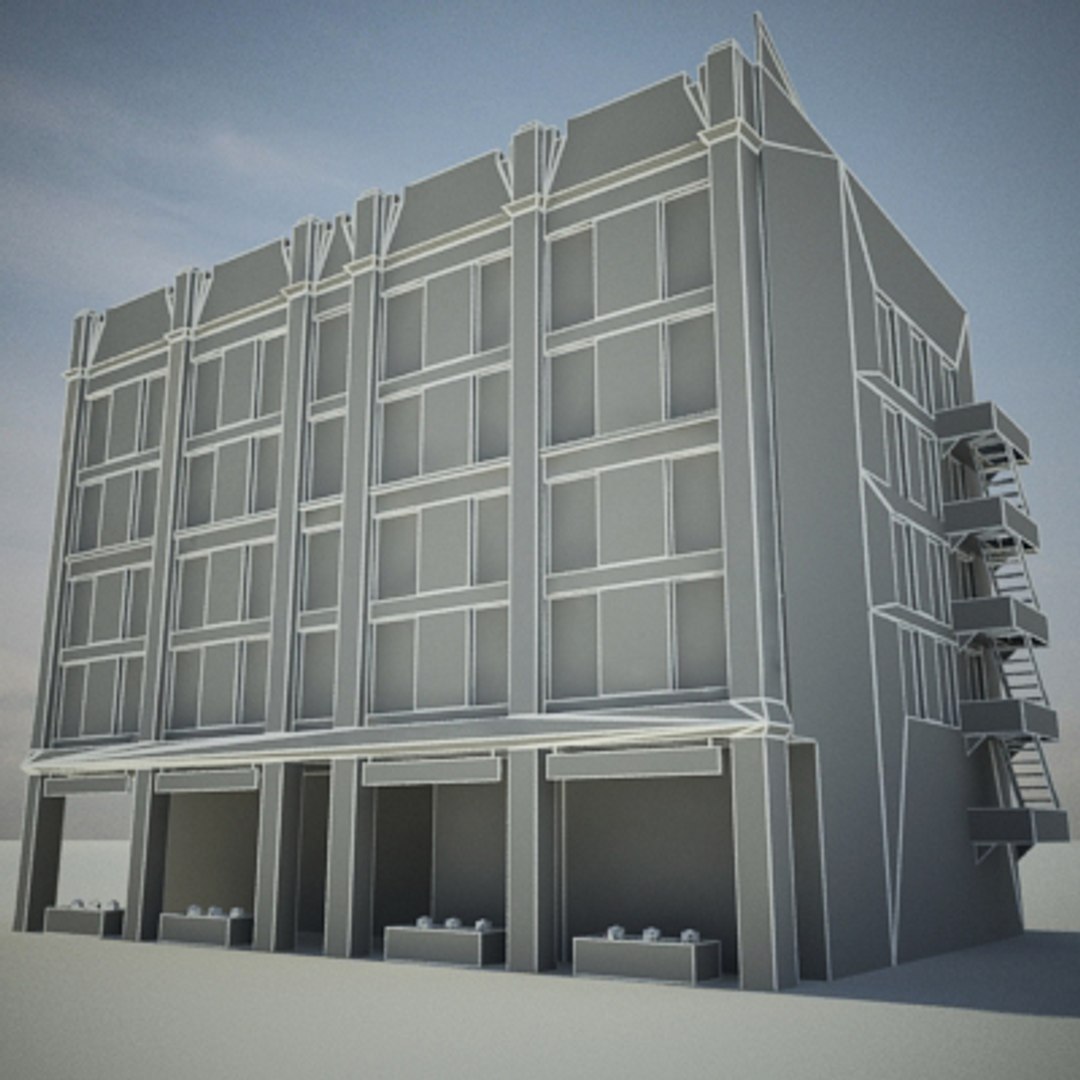studios building pack 3d model