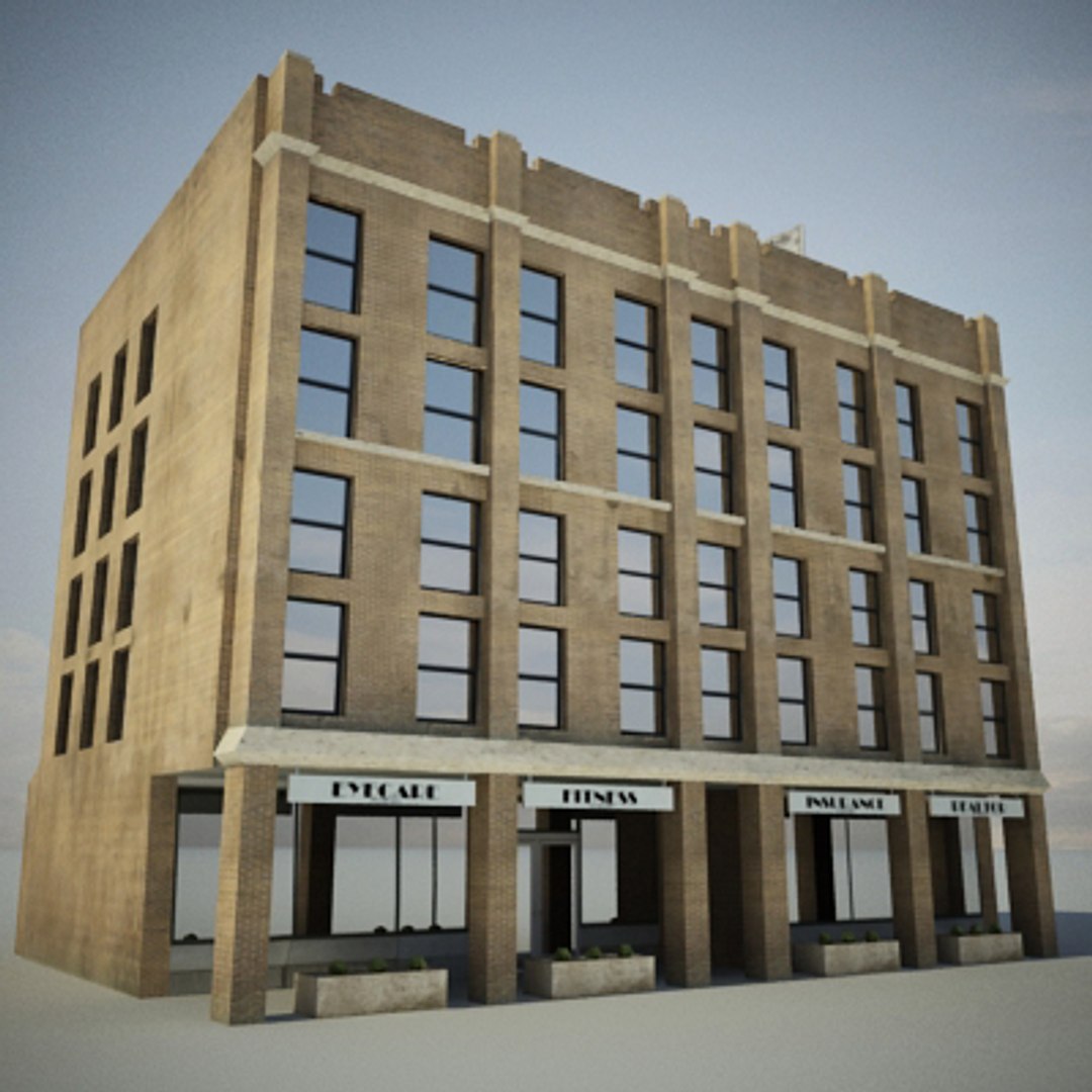 studios building pack 3d model